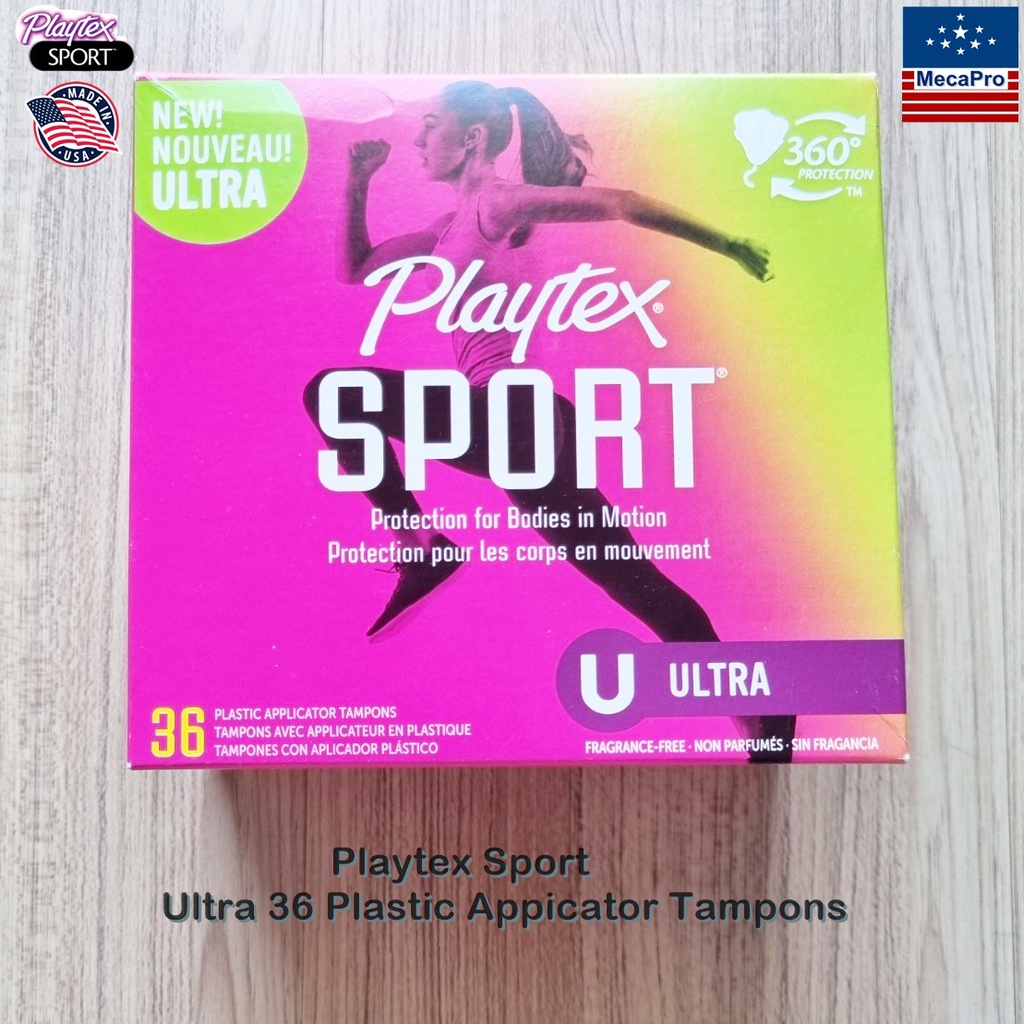 Playtex® Sport® Plastic Applicator Tampons 360 protection, Ultra 36 ...