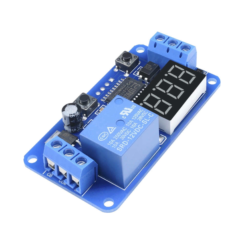 DIYMORE | DC 12V LED Display Digital Delay Timer Control Switch Module PLC Automation TOP ...