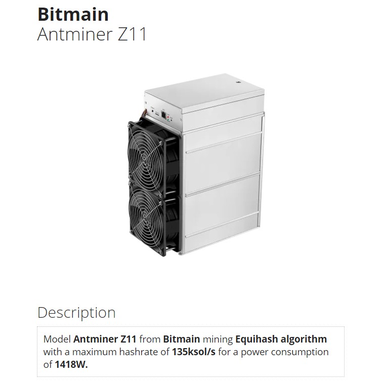เครื่องขุด ETH/ZEC/BTC Bitmain Antminer E3/Z11/S15 สุดคุ้ม | Shopee Thailand