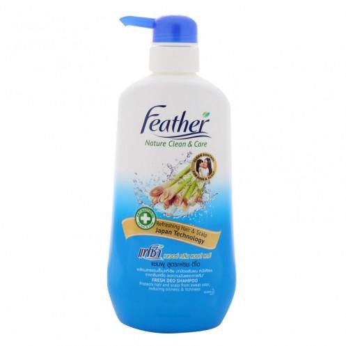 Feather Shampoo 480 ml. แชมพูแฟซ่า 480มล.(แพคเกตใหม่) | Shopee Thailand