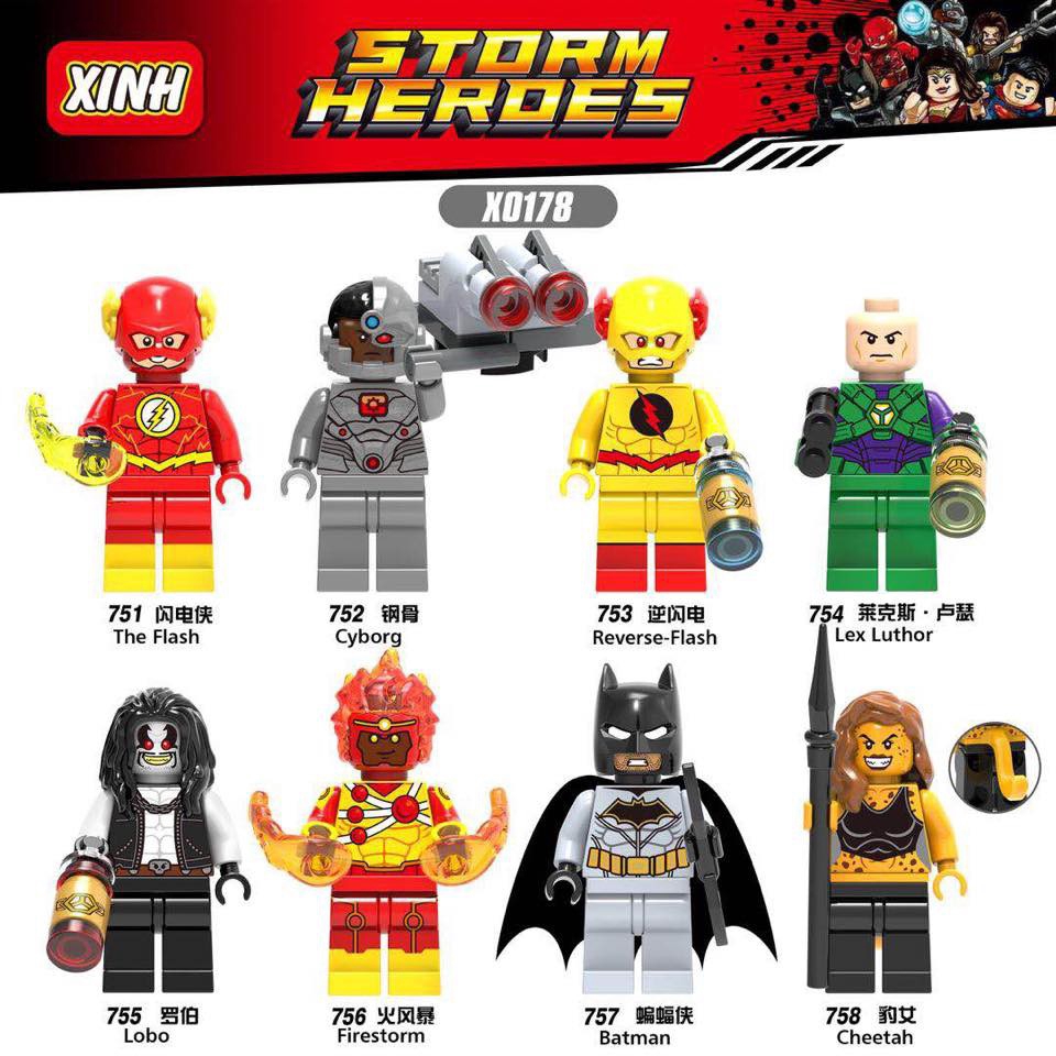 Lex Luthor ใช้งานร่วมกับ Lego Minifigures DC Flash Batman Superman ...
