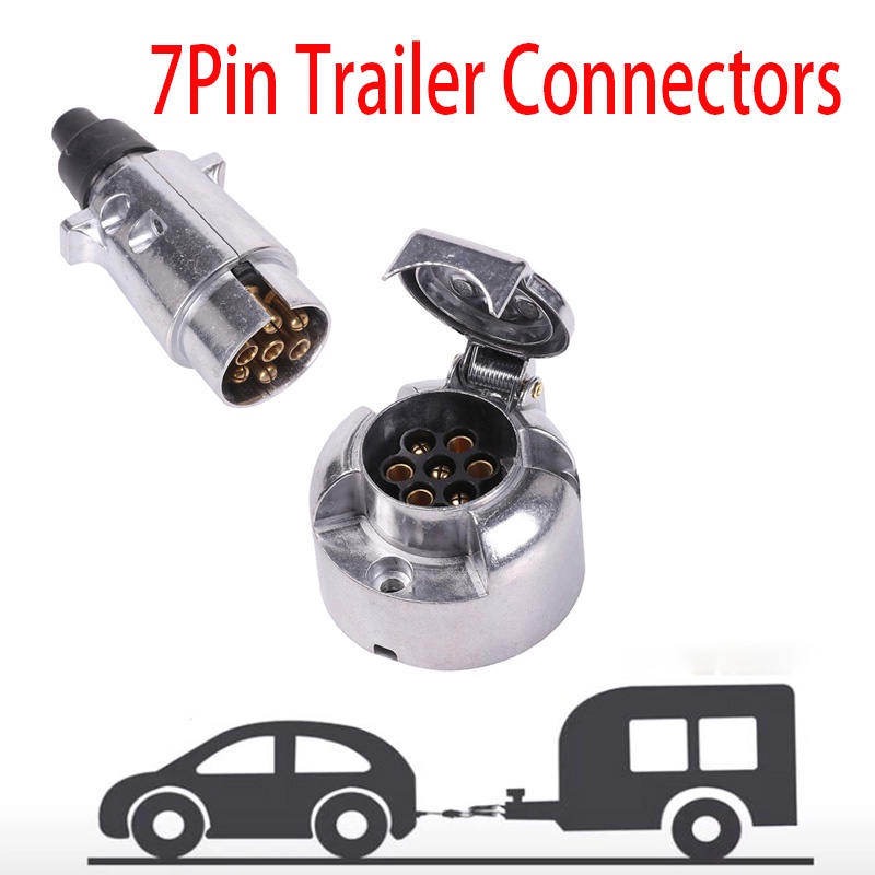 7Pin Trailer Connectors Metal Trailer Accessories- 7 Pin Trailer Plug ...