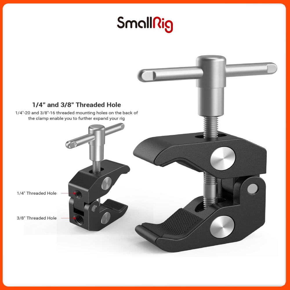 SmallRig Super Clamp with 1/4 and 3/8 Thread for Cameras, Lights ...