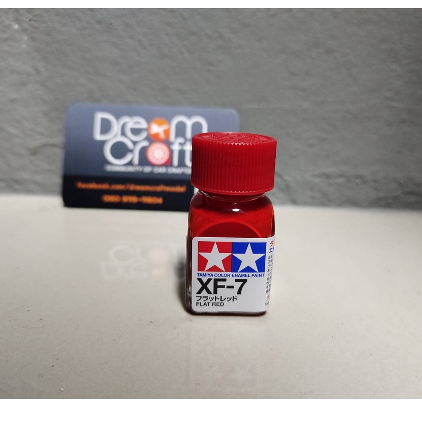 TAMIYA XF-7 Flat Red (สีสูตรน้ำมัน Enamel Color Paint DreamCraft Model ...