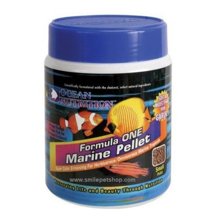 OCEAN FORMULA ONE อาหารปลาทะเล ชนิดเม็ดเล็ก (Small) ขนาด 400g (กระป๋อง ...