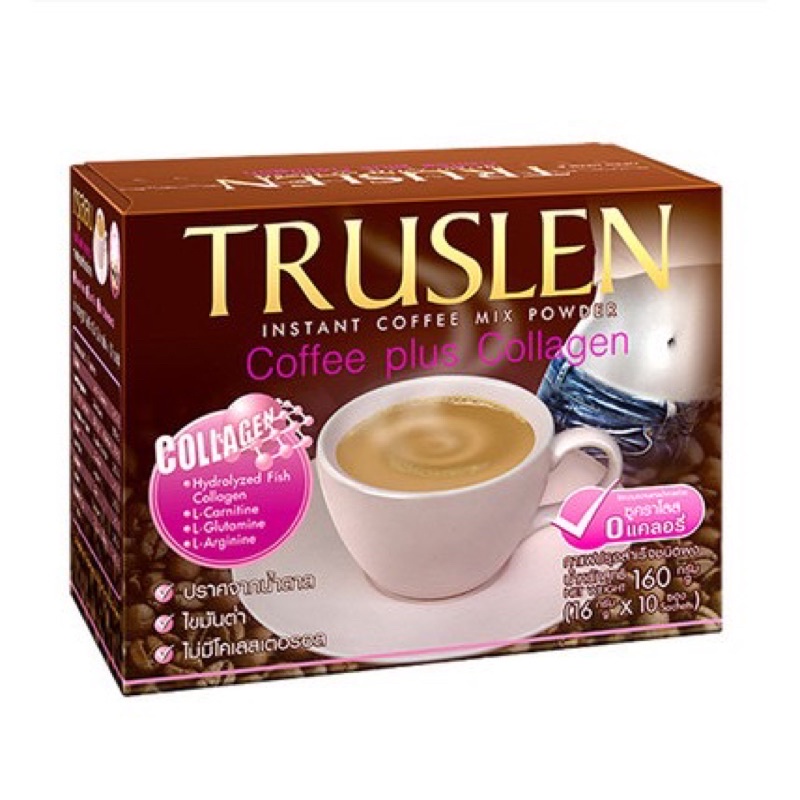 กาเเฟ Truslen Coffee Plus collagen (ของแท้100%) กาแฟทรูสเลน คอฟฟี่ พลัส ...