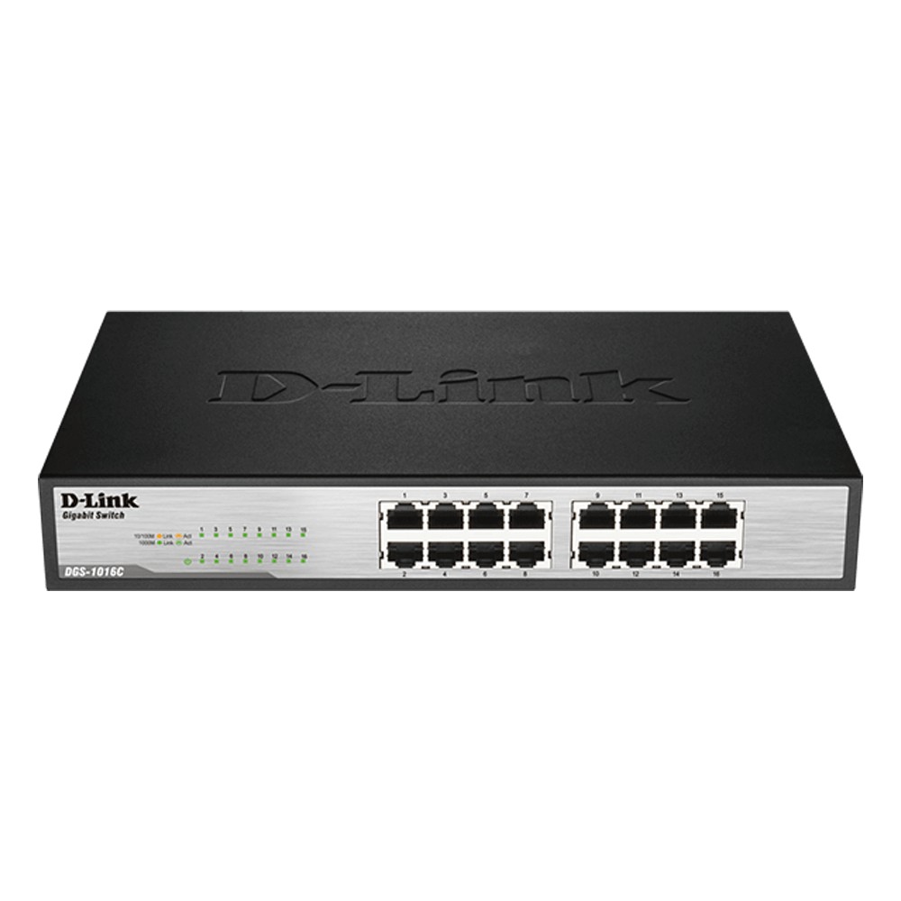 D-LINK 16-Port Gigabit Unmanaged Switch DGS-1016C อุปกรณ์เชื่อมต่อ ...