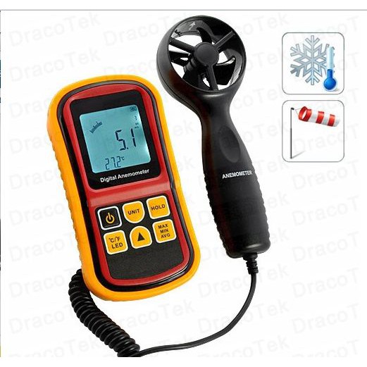 AMAZZ - เครื่องวัดความเร็วลม GM8901 ใบพัดแยก Digital Handheld Wind ...