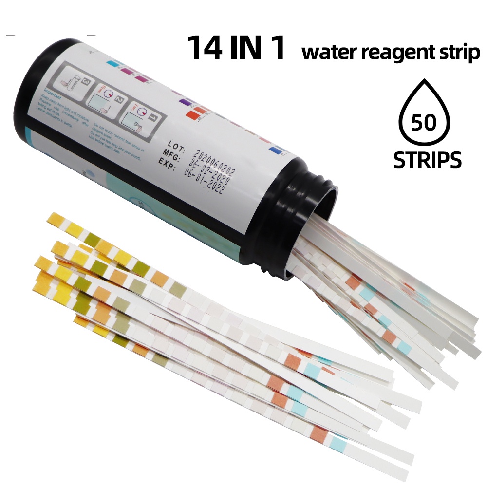 กระดาษ14 In 1 Test Paper Water Test Tools Pool Drinking Water Quality ...