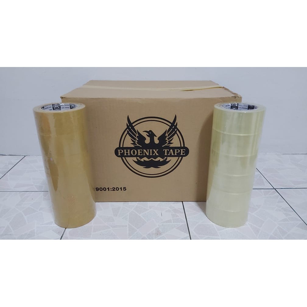 Phoenix Tape เทปกาว opp 50 ไมครอน ยาว 100 หลา กว้าง 2 นิ้ว เทปลัง 72 ม้วน | Shopee Thailand