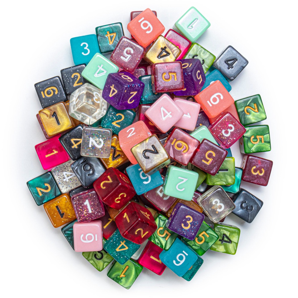 [Chessex] D6 Dice - ลูกเต๋า 6หน้า แบบสุ่มสี *ของแท้ 100%* (สำหรับ โปเก ...