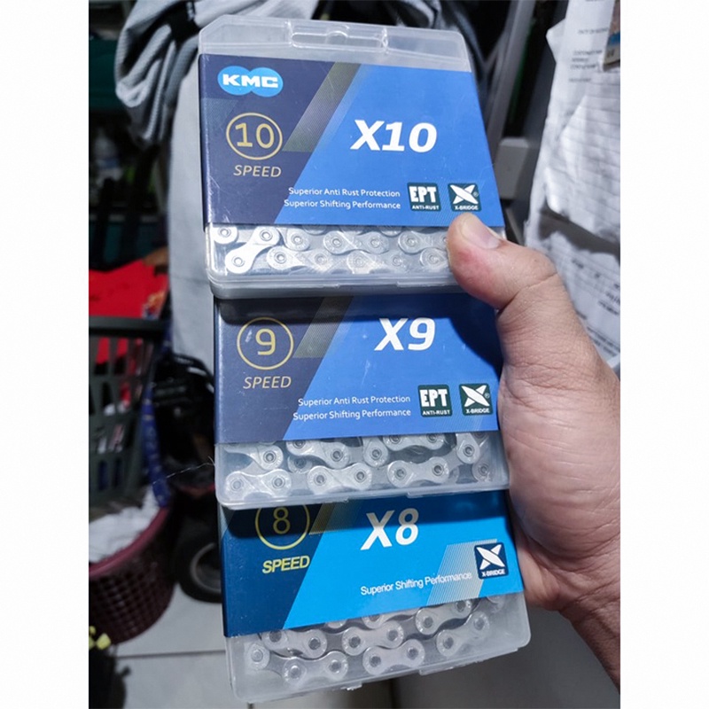 KMC จักรยาน116L 10 Speed MTB Road Bike Chain เดิมกล่อง X8 X9 X10 X11 X12สำหรับ8 9 11 12ความเร็ว ...