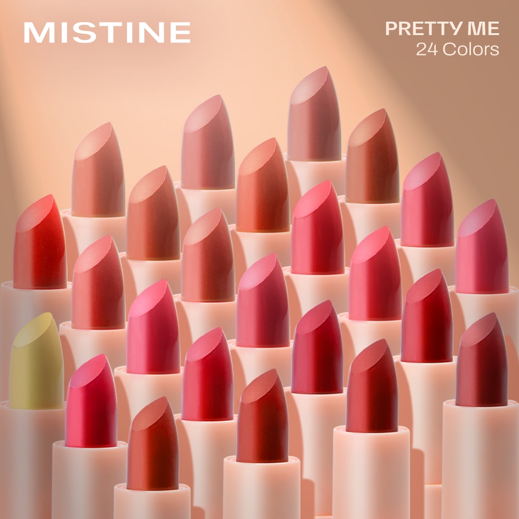 MISTINE PRETTY ME SEMI MATTE MINI LIPSTICK ลิปสติก 1.4 G | Shopee Thailand