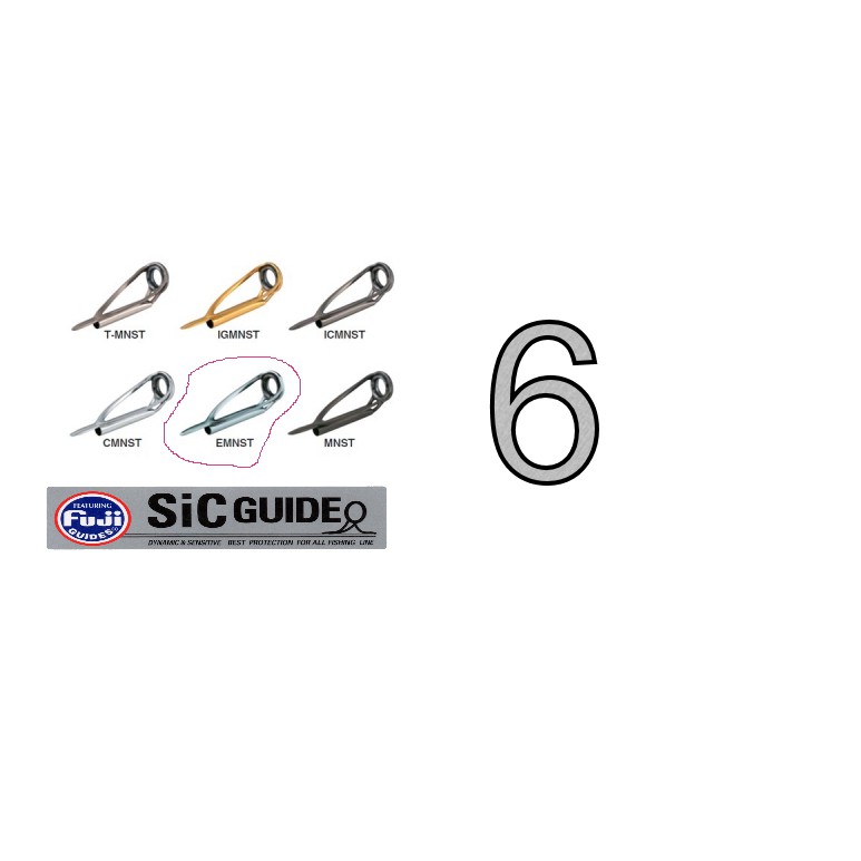 Fuji Stainless Steel SIC Guide Tip Top MNST 6 | Shopee Thailand