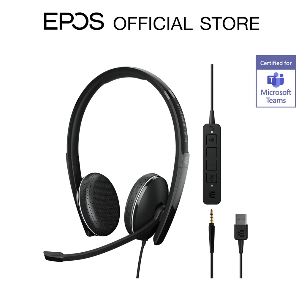 EPOS I SENNHEISER ADAPT SC 165T USB II WITH 3.5MM STEREO USB HEADSET MS ...