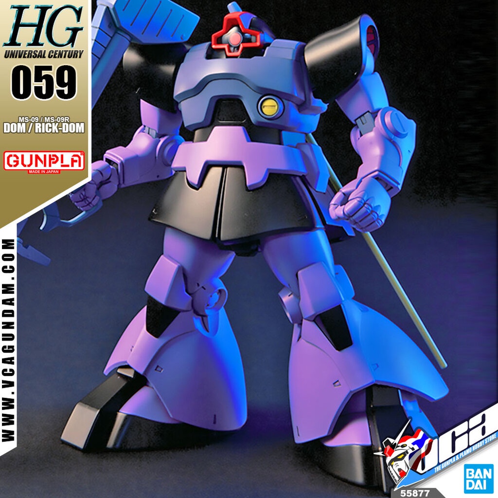 VCA ⭐️ BANDAI GUNPLA HIGH GRADE UNIVERSAL CENTURY HGUC HG DOM RICK DOM ประกอบ หุ่นยนต์ โมเดล กัน ...