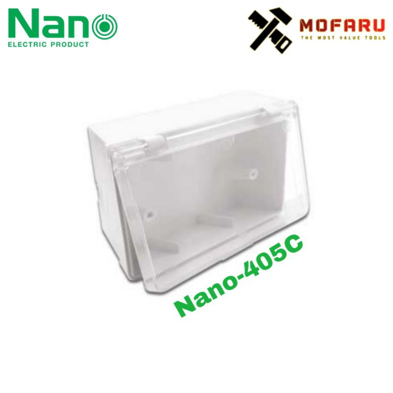 บล็อกลอยกันน้ำ รุ่นเก่า-ใหม่ 2"x4" แนวนอนฝาใส Nano-405C | Shopee Thailand