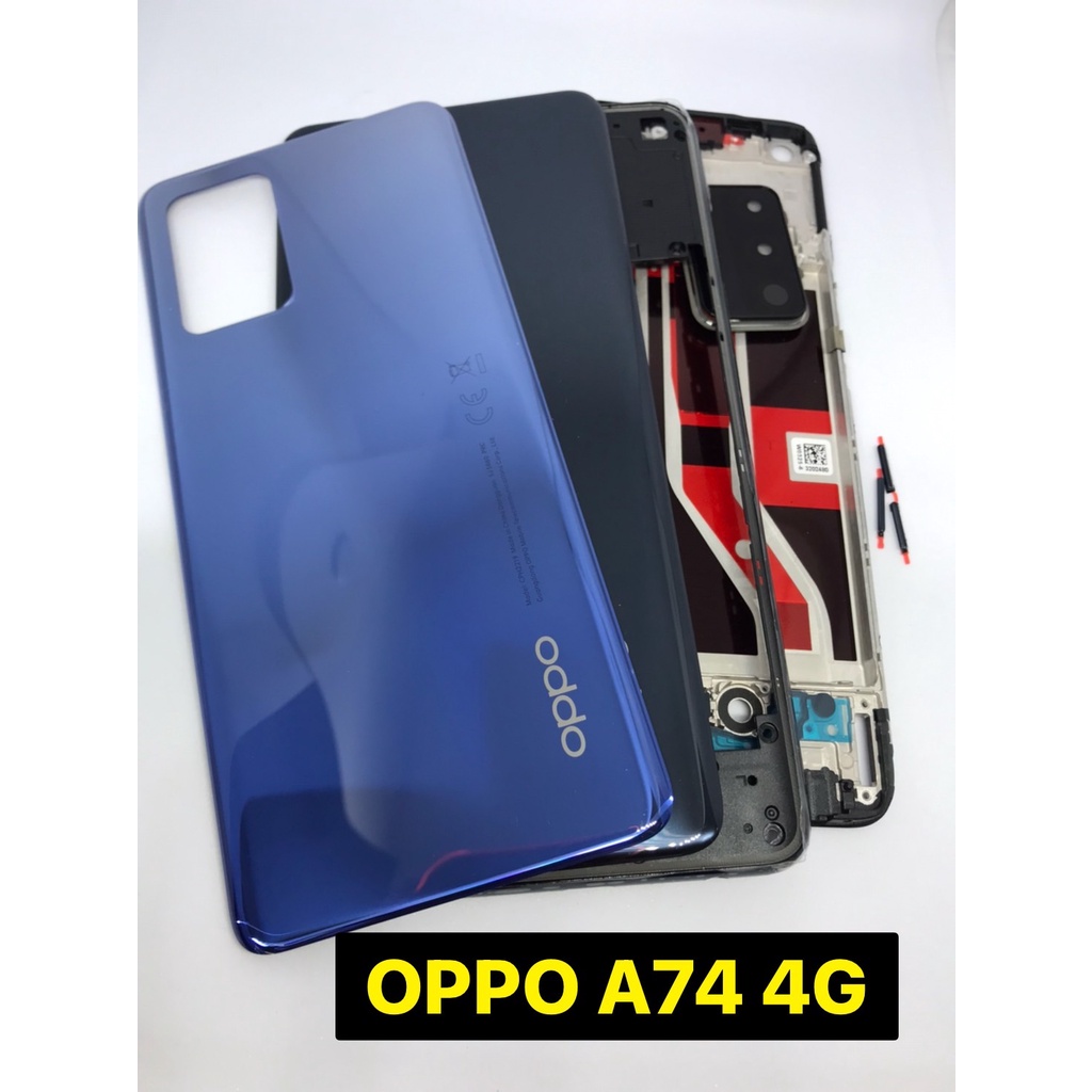 อะไหล่บอดี้ OPPO A74 4G แกนกลาง+ฝาหลัง+เลนกล้อง | Shopee Thailand