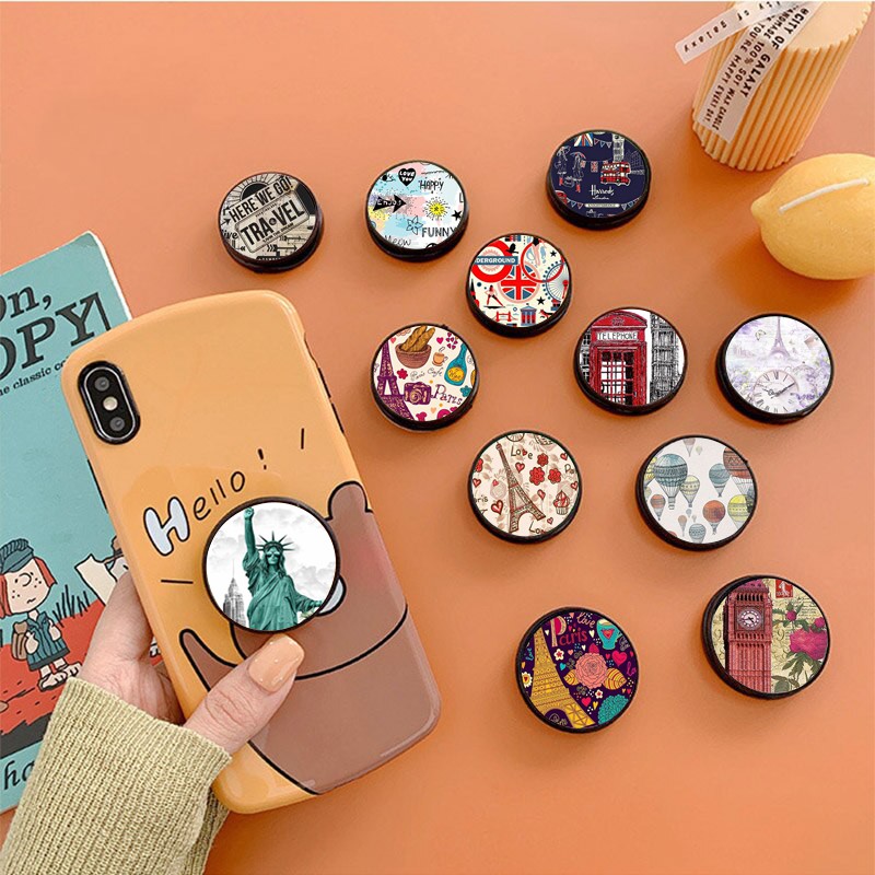 หอไอเฟล บิ๊กเบน เทพี ที่ติดหลังโทรศัพท์ วงกลม Pop Socket iRing Griptok ที่ติดเคสมือถือสวยๆ ...