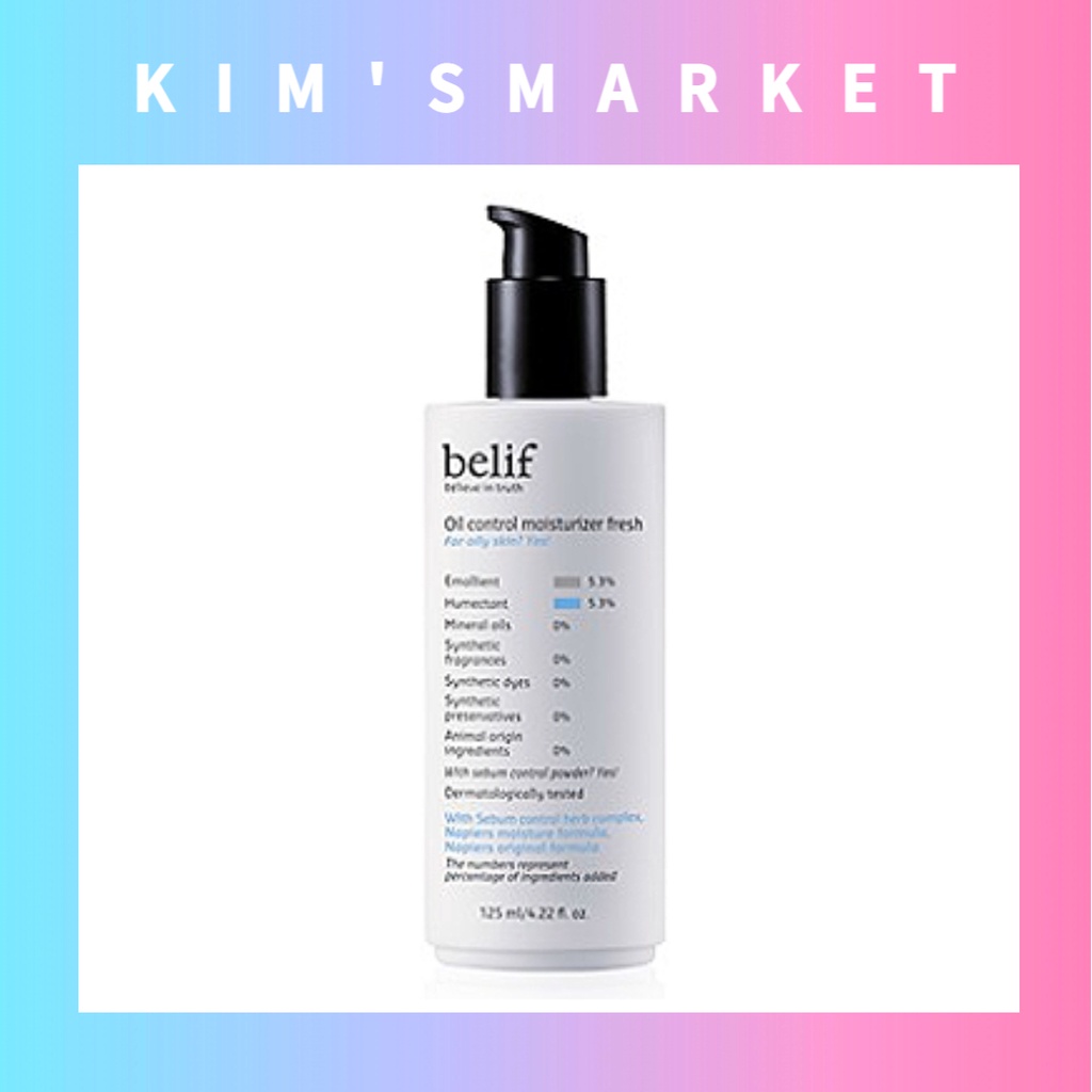 BELIF (125ml) Oil Control Moisturizer Fresh / Korean cosmetics Korean ...