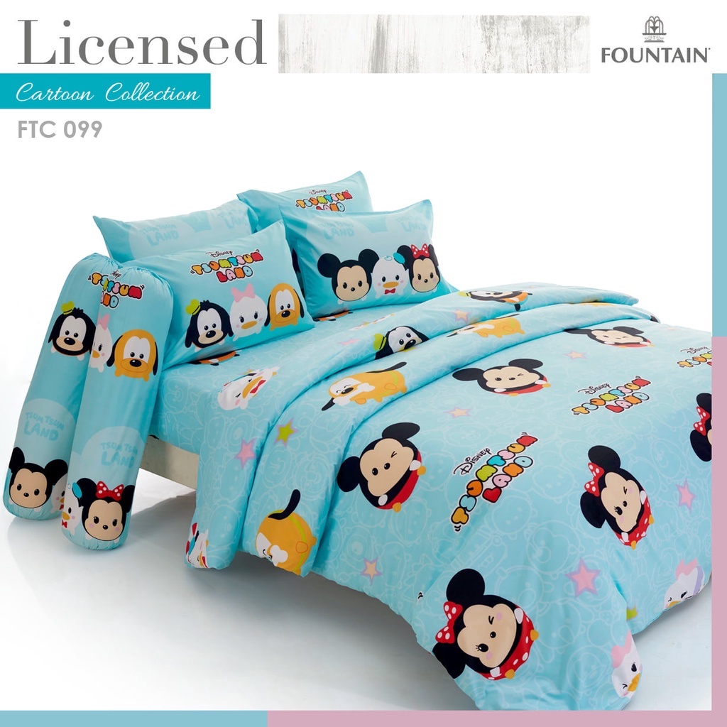 ชุดเครื่องนอนลายการ์ตูนลิขสิทธิ์แท้ ครบชุด 6 ชิ้น(รวมผ้านวม) ยี่ห้อ ...