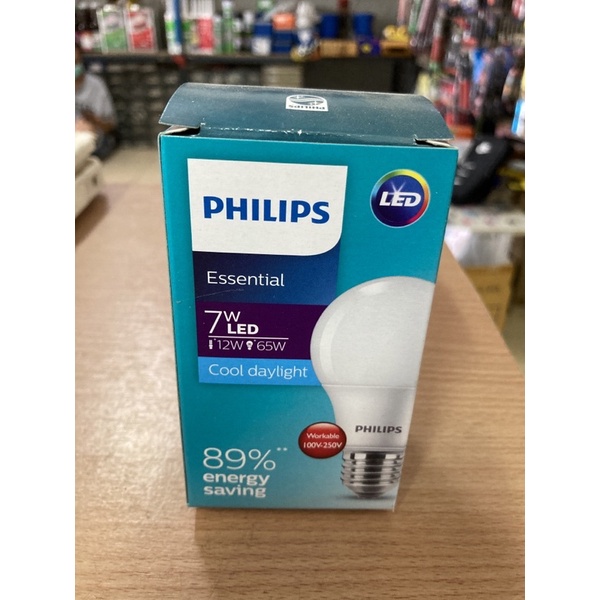 หลอด LED 7W Philips แสงสีขาว | Shopee Thailand