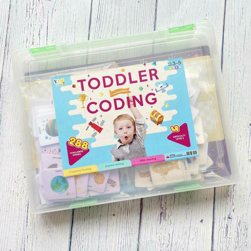 Toddler Coding เกมโค้ดดิ้ง เด็กเล็ก 3-5 ขวบ (กล่องฟ้า) บอร์ดเกมเด็ก ...
