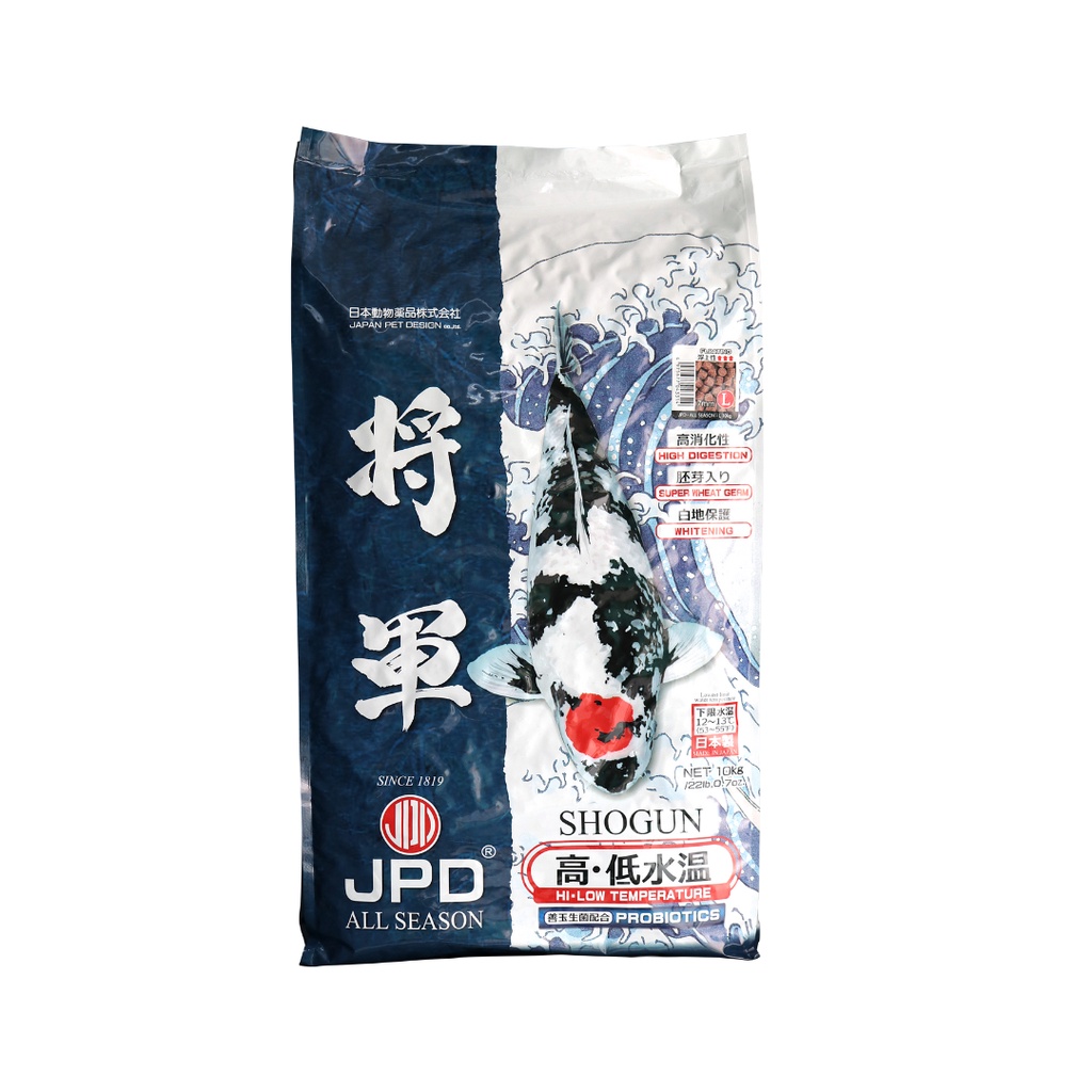 JPD SHOGUN ALL SEASON KOI FOOD (10 Kg.) - เจพีดี อาหารปลาคาร์ฟ สูตร ...