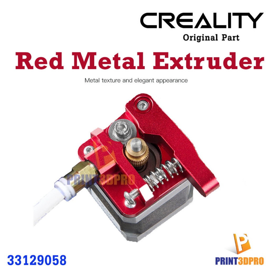3D Part Creality Red METAL Extruder Kit Original Aluminum for Ender3 ...