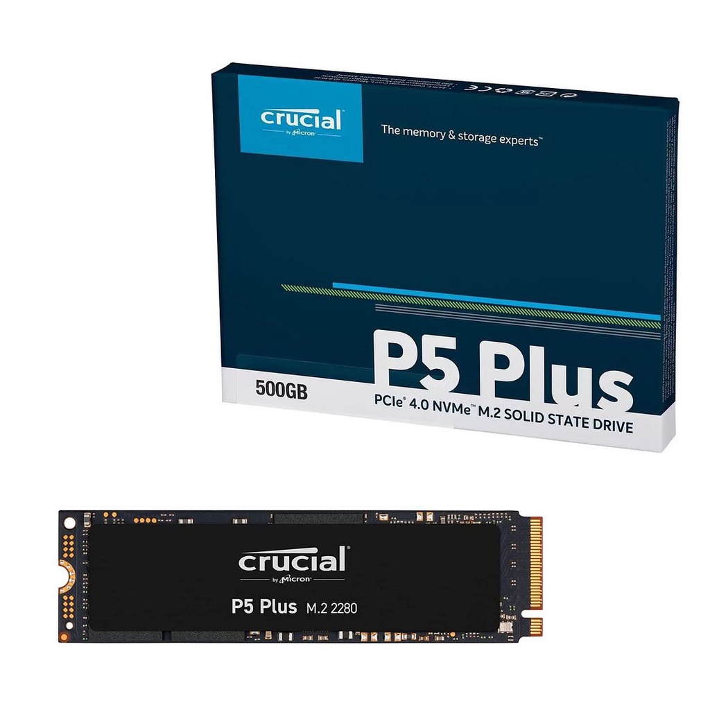 Crucial P5 Plus 500GB PCIe 4.0 3D NAND NVMe M.2 2280 Internal SSD ...