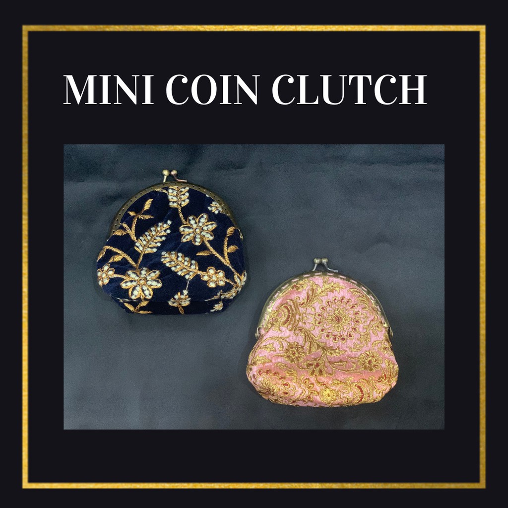 Mini Embroidery Coin Clutch | Shopee Thailand