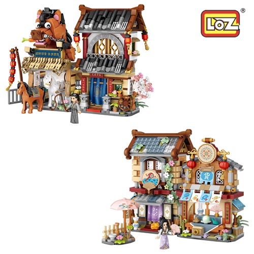 LOZ มินิบล็อก Ancient Street มีให้เลือก 2 แบบ Horse Station / Grocery Store (รหัส 1243-1244 ...
