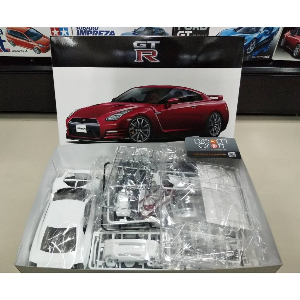 AOSHIMA 1/24 NISSAN R35 GT-R PURE EDITION 14 (โมเดลรถยนต์ Model DreamCraft) | Shopee Thailand