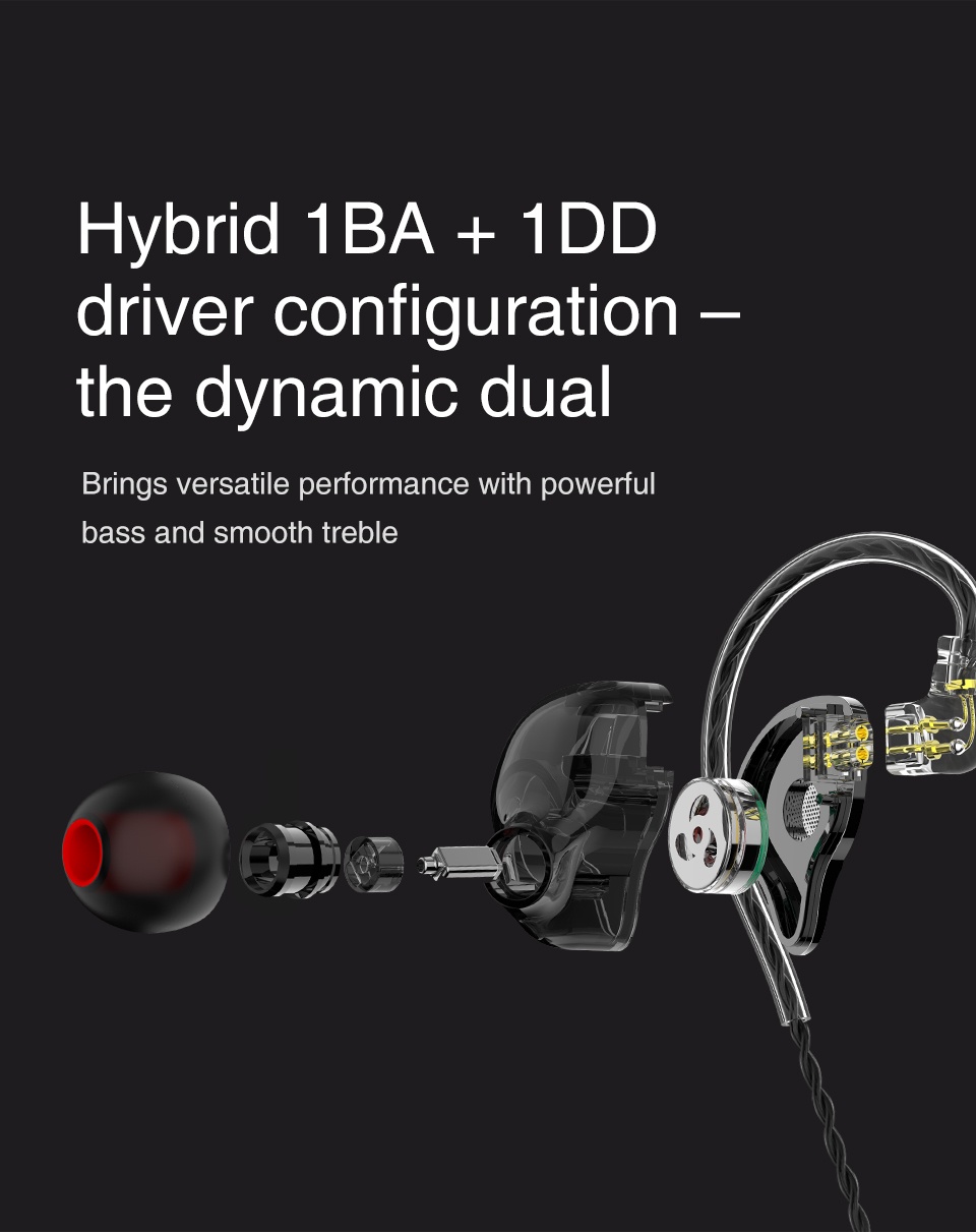 Trn ST1 1DD + 1BA Hybrid In Ear หูฟัง HIFI DJ Monitor วิ่งกีฬาหูฟัง ...