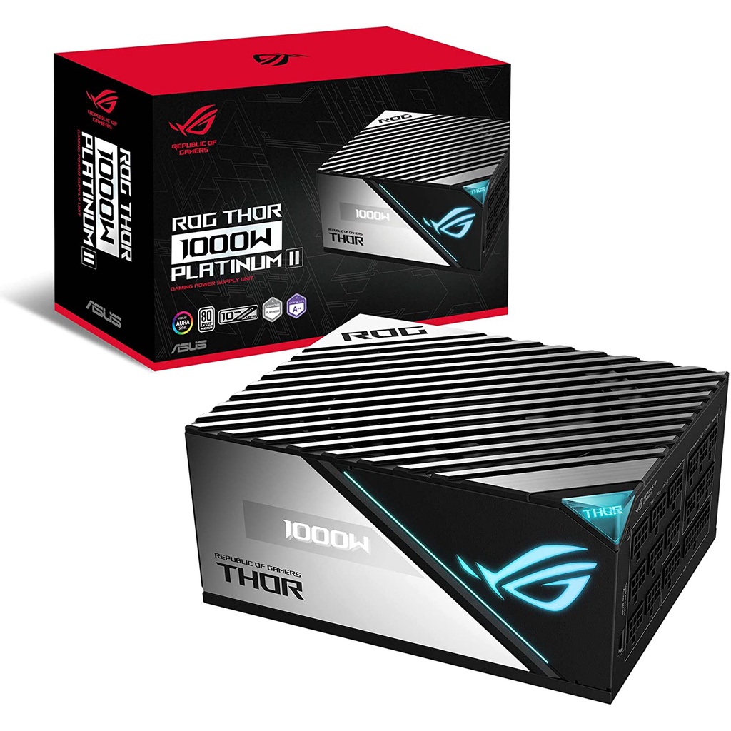 PSU ASUS ROG Thor 1000W Platinum II Power Supply (1000W, Aura Sync ...