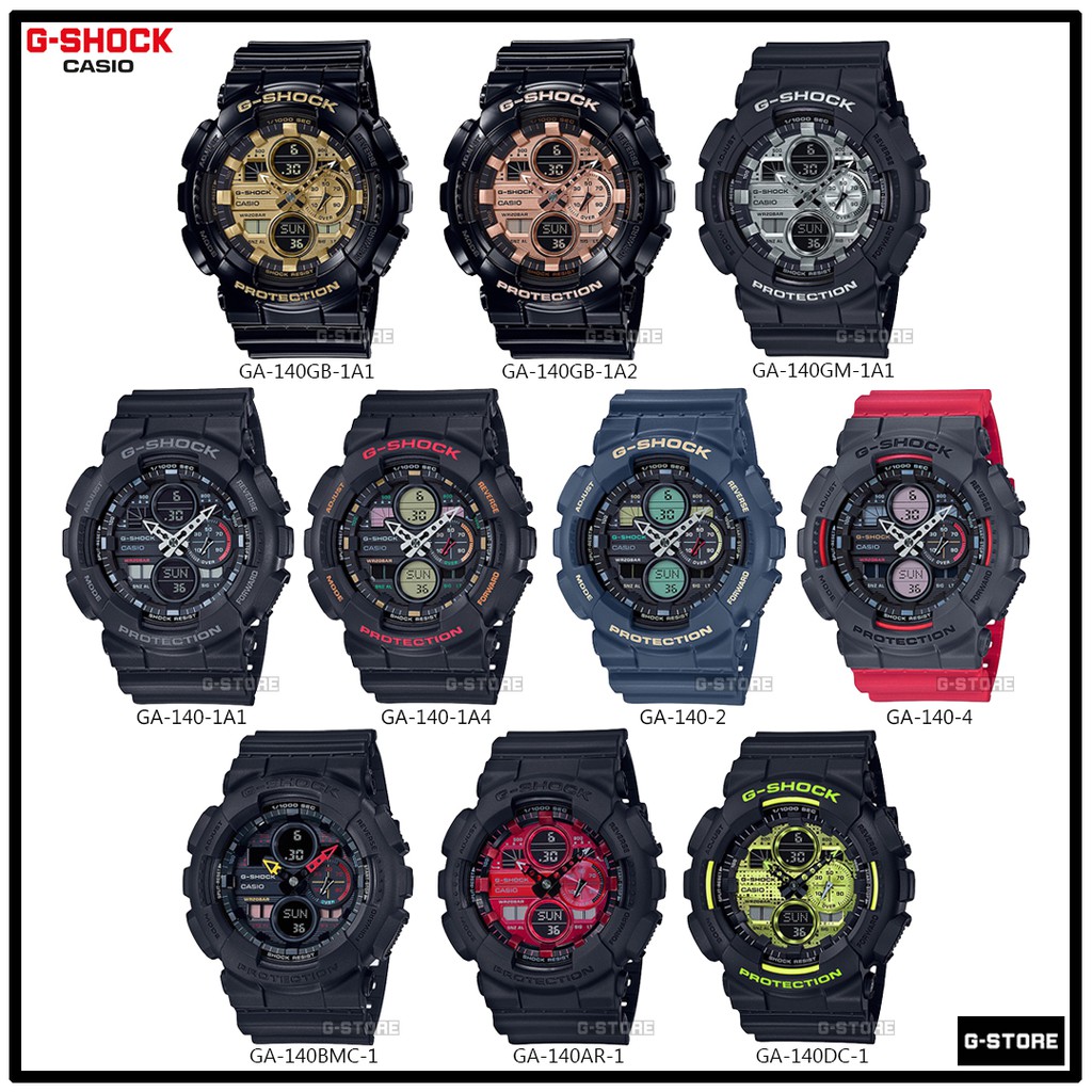 นาฬิกา CASIO G-SHOCK รุ่น GA-140 / GA-140GB / GA-140AR ของแท้ รับประกัน ...