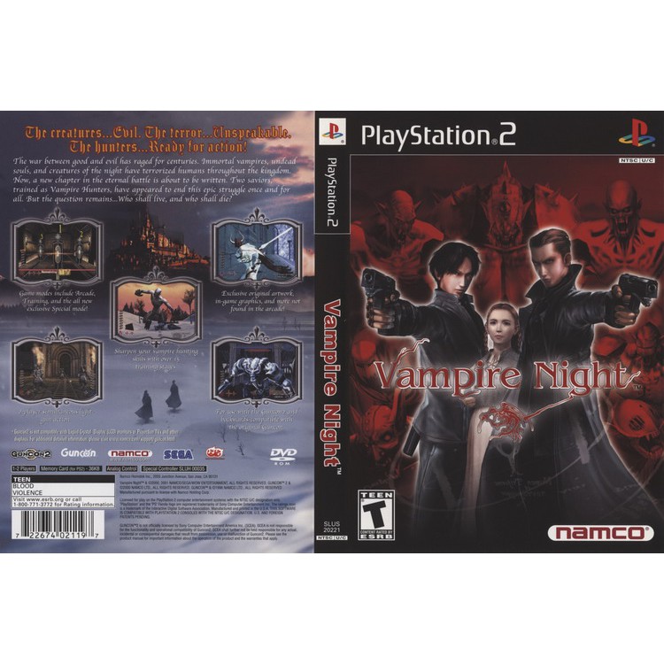 VAMPIRE NIGHT [PS2 US : DVD5 1 Disc] | Shopee Thailand