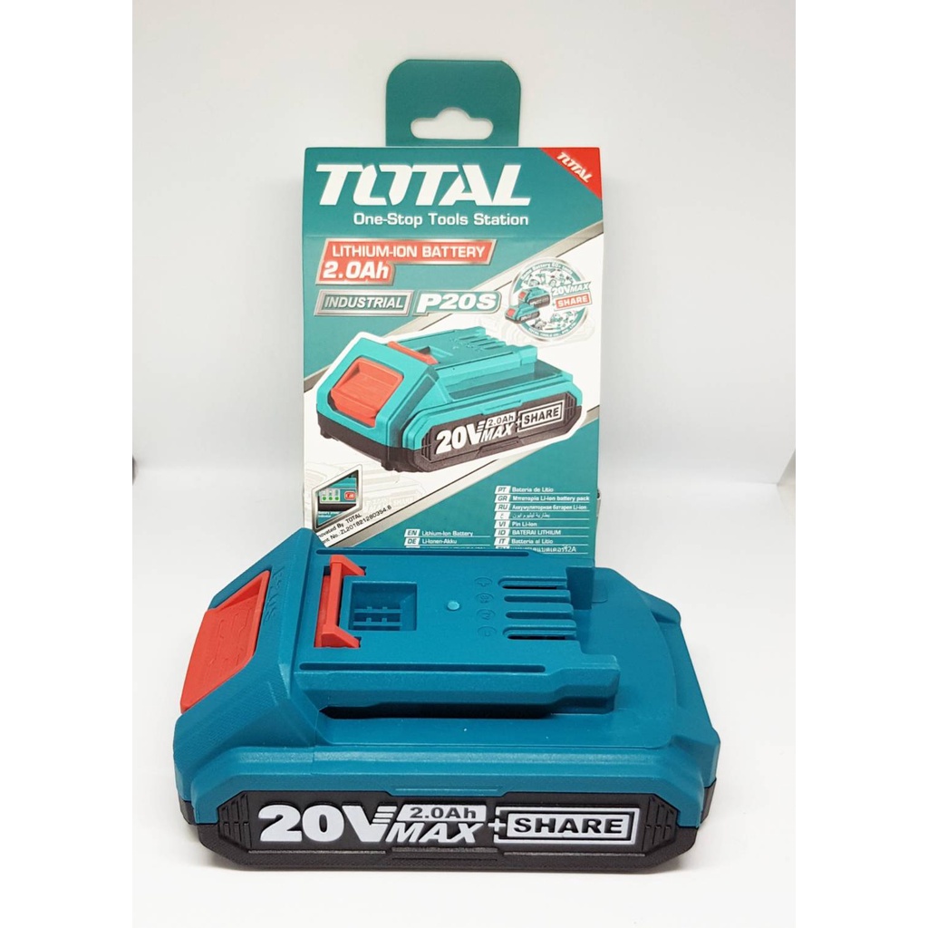 Total เฉพาะแบตเตอรี่ ลิเธียมไออน 20 โวลท์ 2 แอมป์ รุ่น TFBLI20011 ...