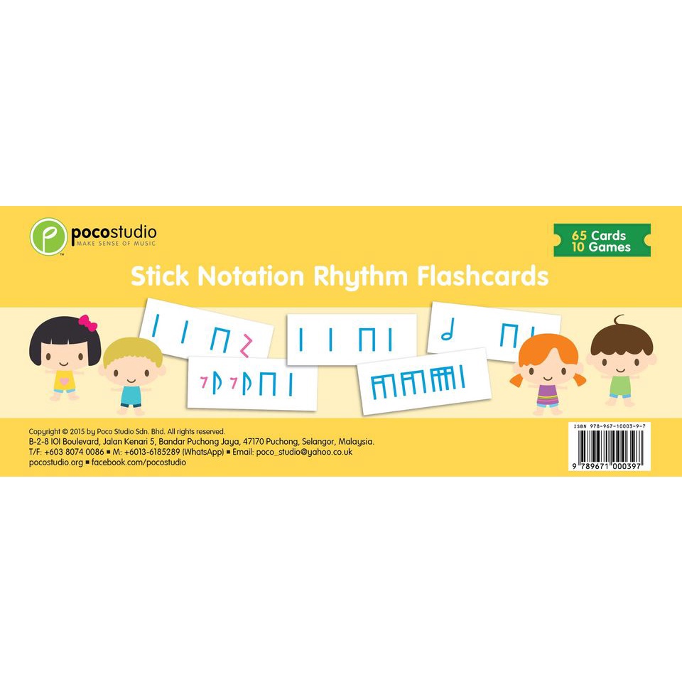 POCO Stick Notation Rhythm Flashcards 9789671000397 | Shopee Thailand