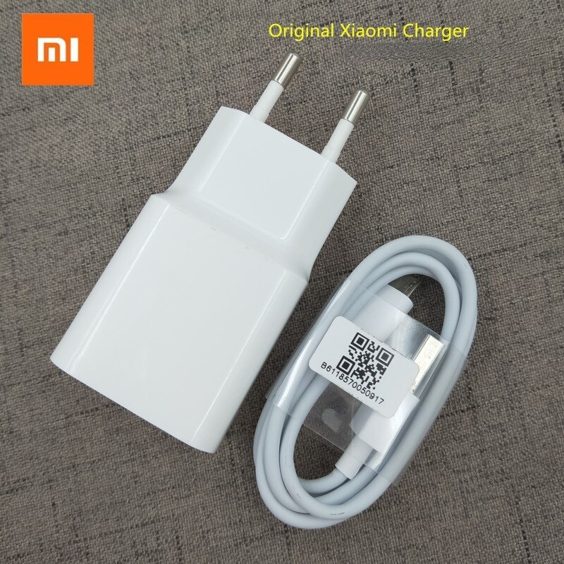 ของแท้ Xiaomi Mi USB 5V 2A อะแดปเตอร์สายชาร์จ ปลั๊ก EU 80 ซม. Micro USB ...