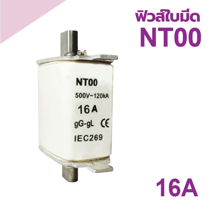 ฟิวส์ ฟิวส์ใบมีด NT00 16A,20A,25A,32A,35A,40A,50A,63A,80A,100A,125A,160A | Shopee Thailand