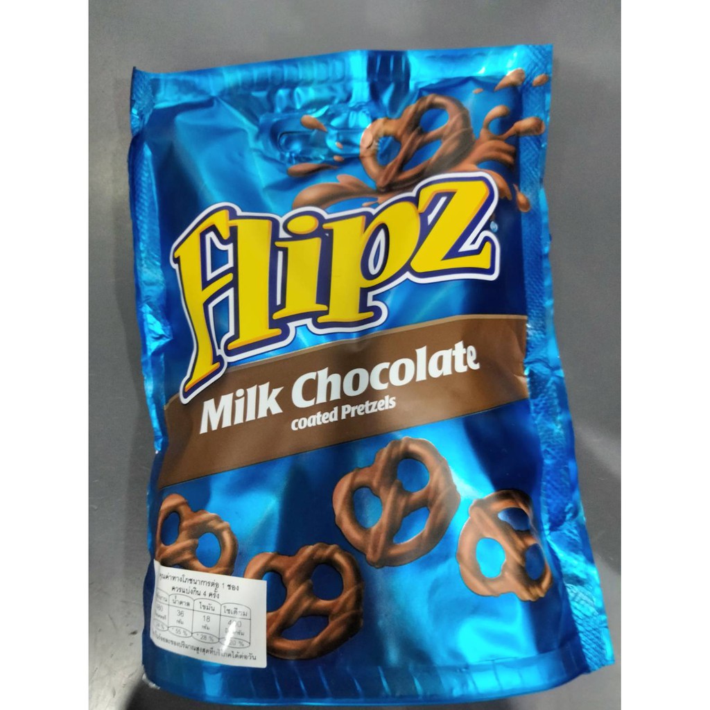 Flipz Milk Chocolate Pretzels 90g ราคาพิเศษ | Shopee Thailand