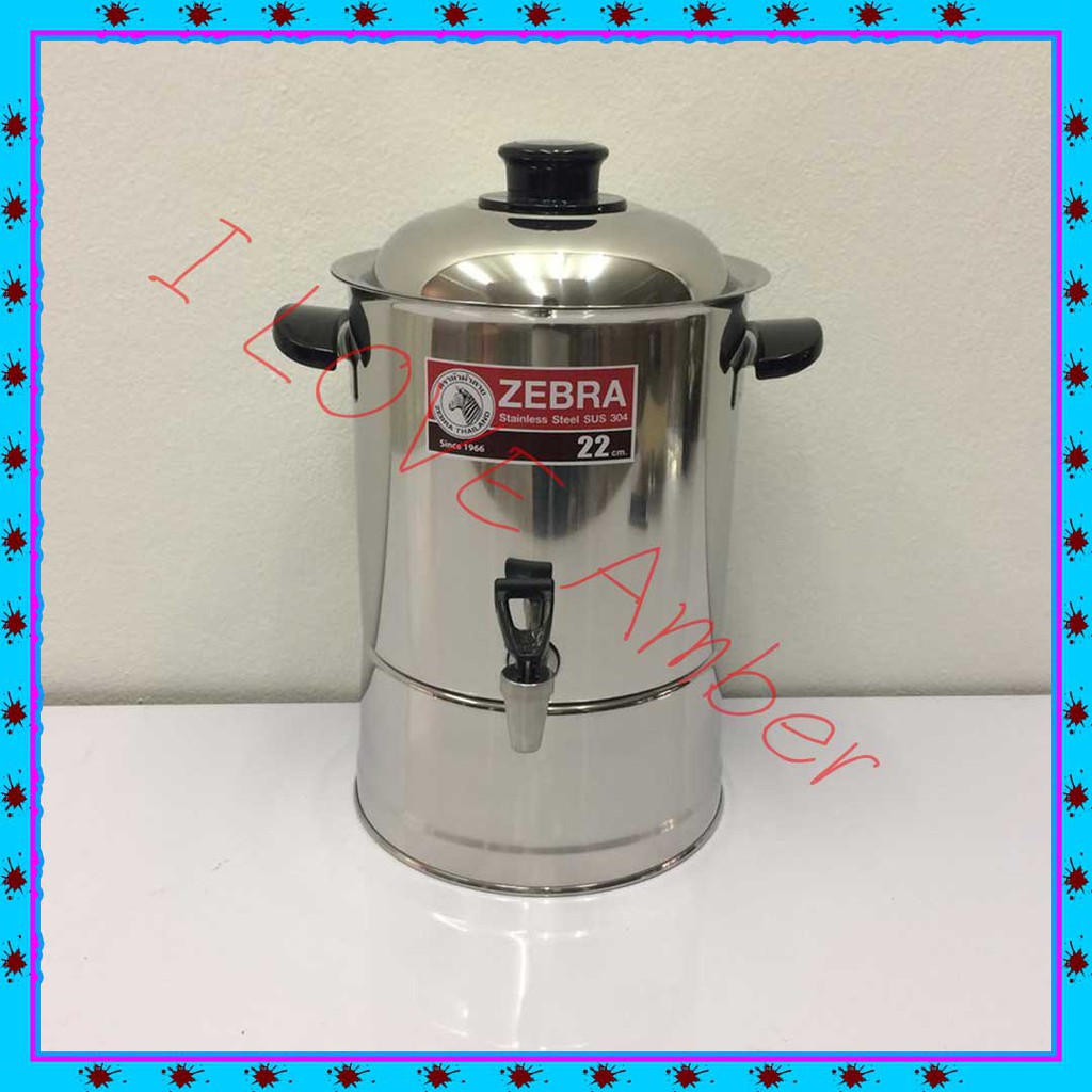 ชื่อ : ZEBRA PITCHER HOT AND COLD WATER ZEBRA STAINLESS COOLER 22 CM ...
