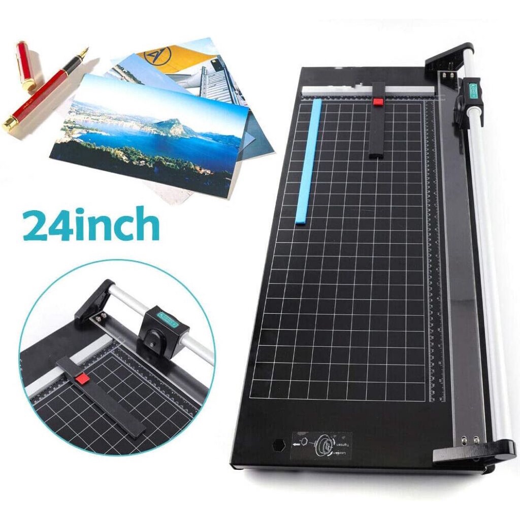 เครื่องตัดกระดาษ ขนาด61cm 24Inch(61cm) Manual Precision Rotary Paper ...