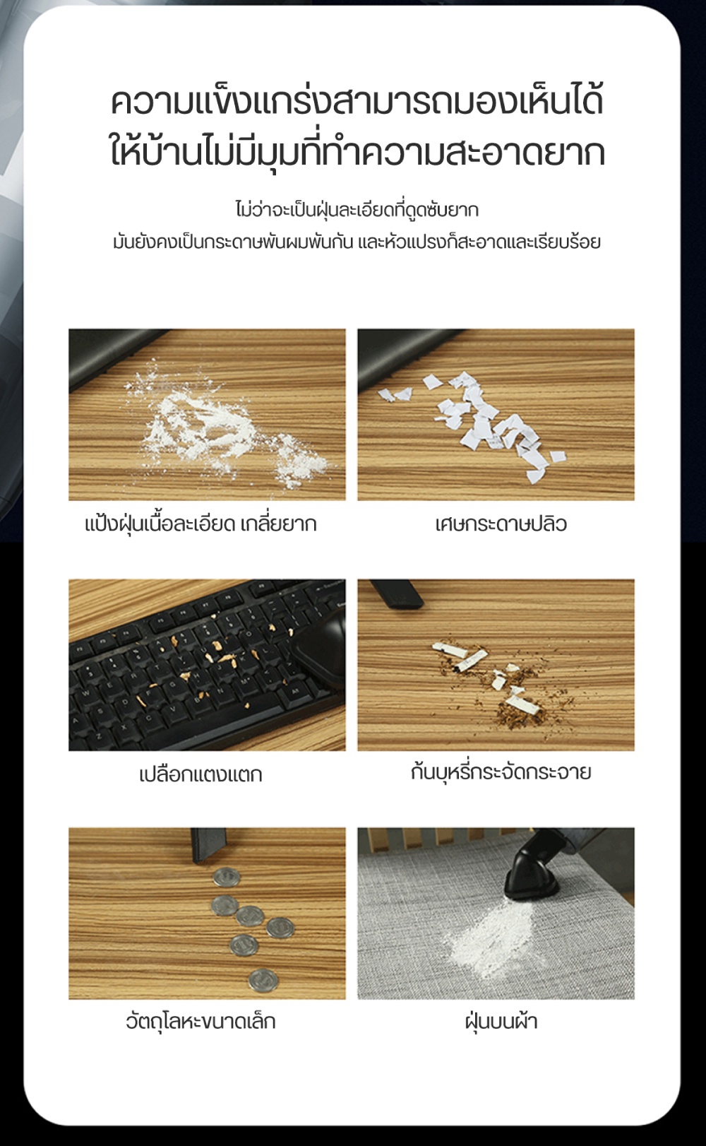 Deerma DX115C/DX118C เครื่องดูดฝุ่น vacuum cleaner เครื่องดูดฝุ่นในบ้าน ...