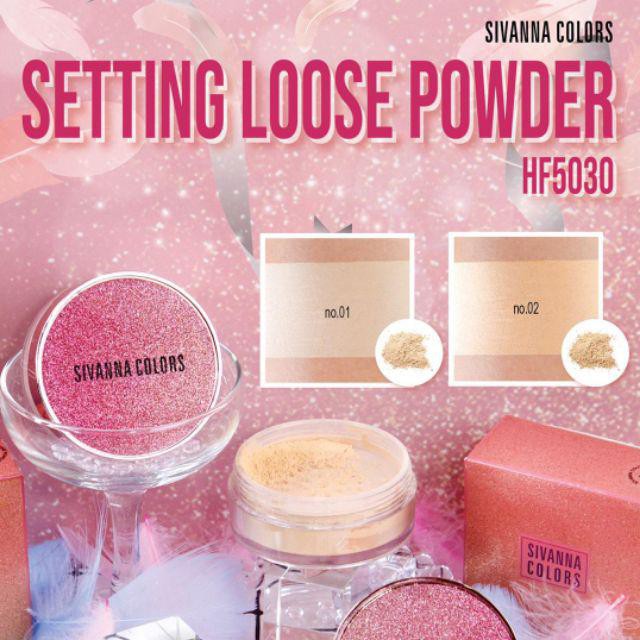 Sivanna Colors Setting Loose Powder 10g HF5030 แป้งฝุ่น สิวันนา ...