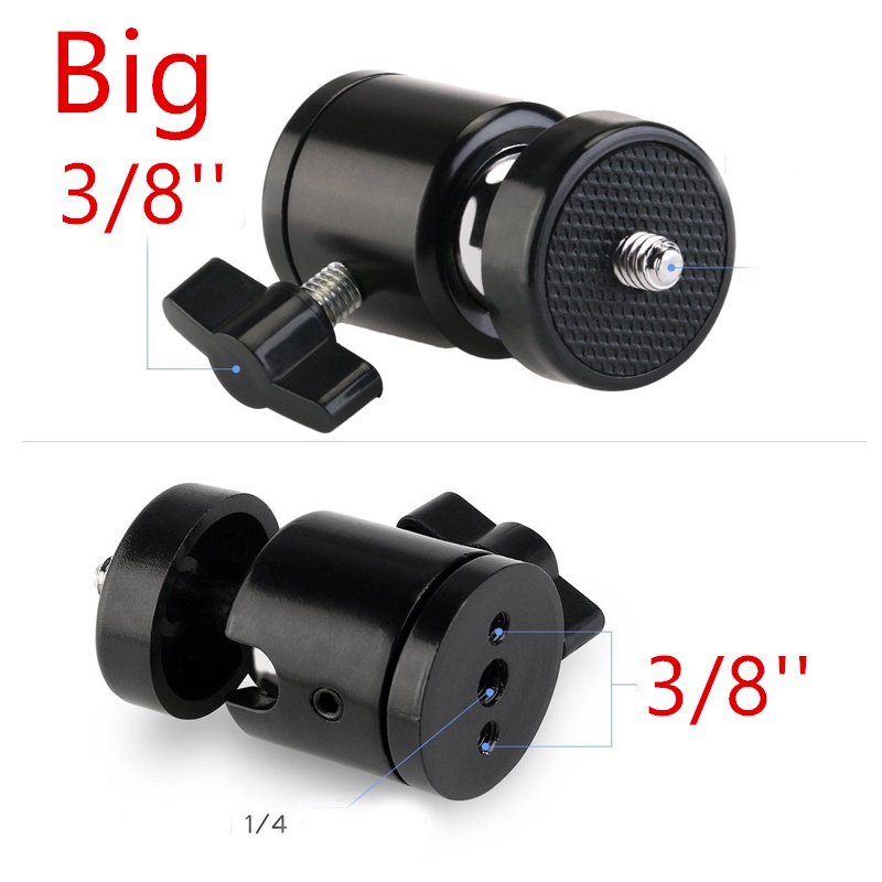 360°Rotation Ball สกรู 1/4 นิ้วกล้องขาตั้งกล้องหัวบอลมินิรองเท้าฮอตอะแด ...