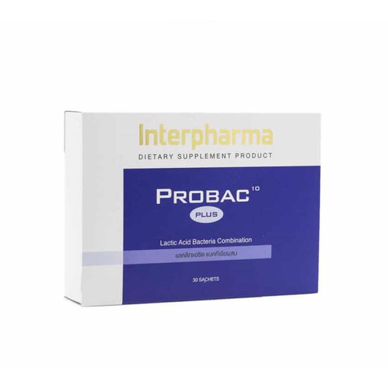 Sale ขายดีอันดับ 1 ลดราคาพิเศษ Interpharma Probac 10 plus 30 sachets ...