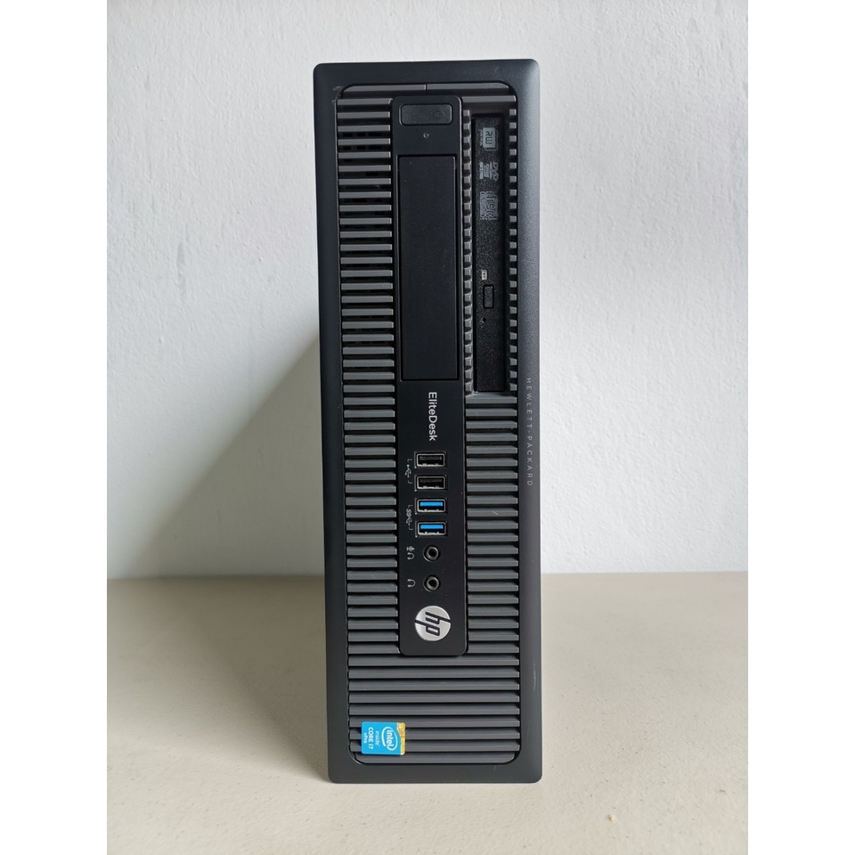 คอมมือสอง HP EliteDesk 800 G1 CPU Core i3-4130 3.40 GHz ฮาร์ดดิสก์ SSD ...