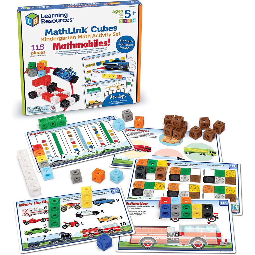 พร้อมส่ง!! ของเล่นตัวต่อเสริมทักษะ Learning Resources MathLink Cubes ...